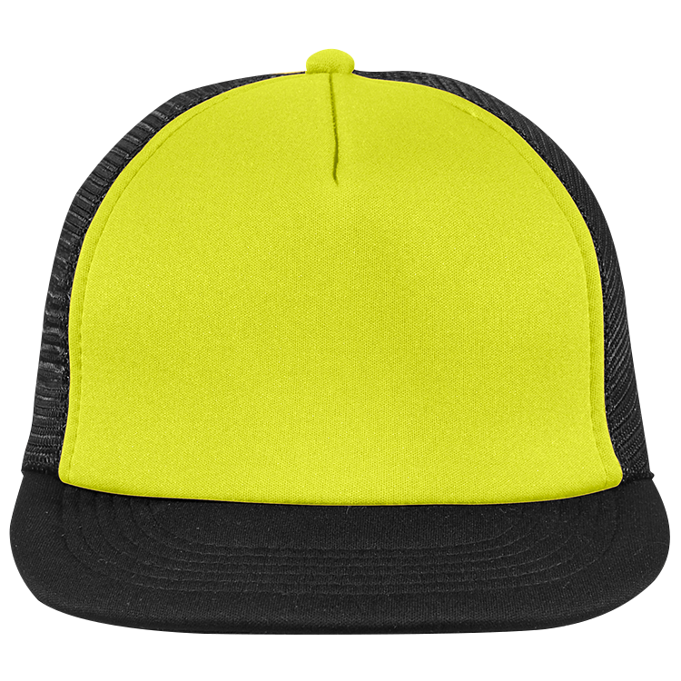 Neon Flat Bill Snapback Trucker Cap