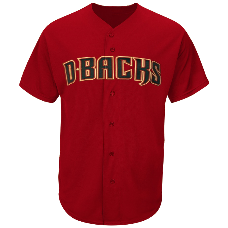 Dbacks Official MLB Full Button Youth Jersey - MAHD684Y
