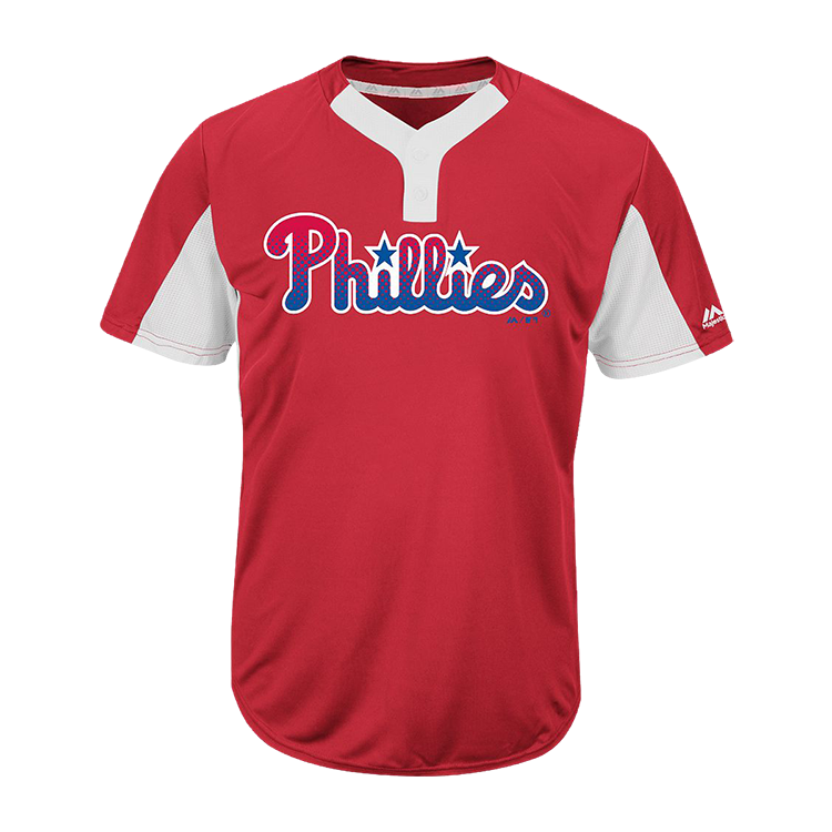 Custom Phillies Two-Button Jersey - Phillies-MAI383