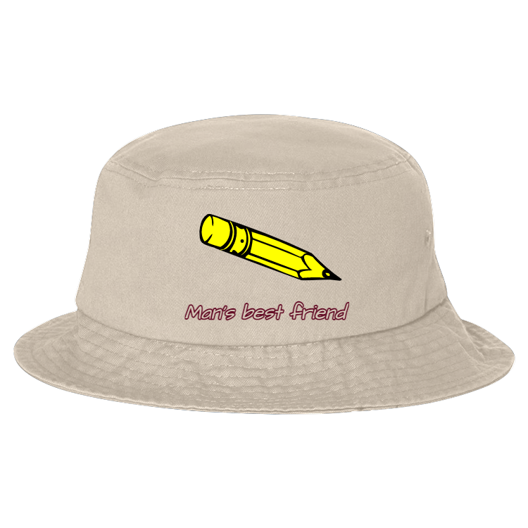 Mans best friend Design Printed Bucket Hat | Unisex Dccaps Bucket Hat 7003