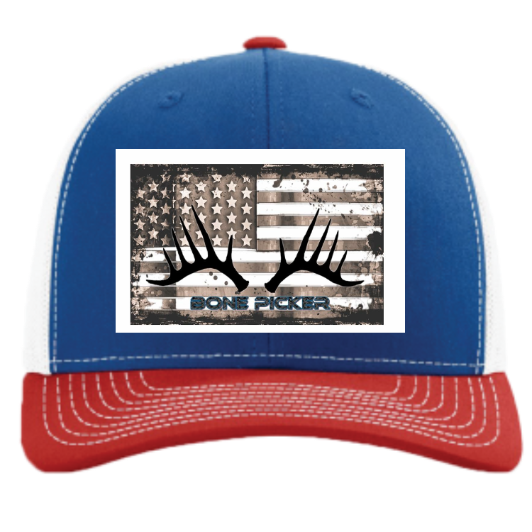 Bone picker tricolor Cotton Twill Mesh Snapback