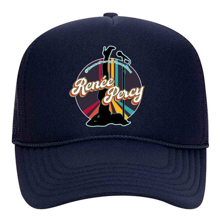 Sample Navy Design Custom Printed Trucker Hat | Unisex Otto Cap Trucker ...