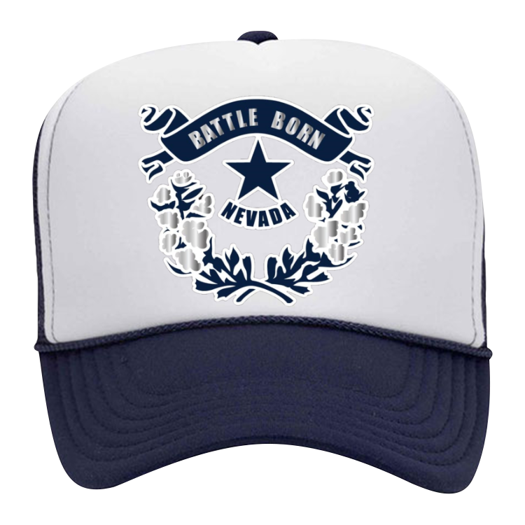 12U Nevada Battle Born Create Printed Trucker Hat | Unisex Otto Cap ...