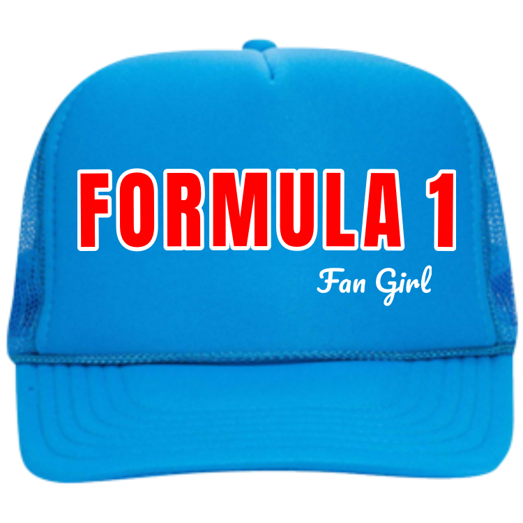 Formula 1 blue Neon Trucker Hat Otto Cap