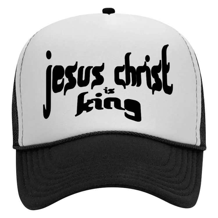 Jesus christ is king Design Custom Printed Trucker Hat | Unisex Otto ...