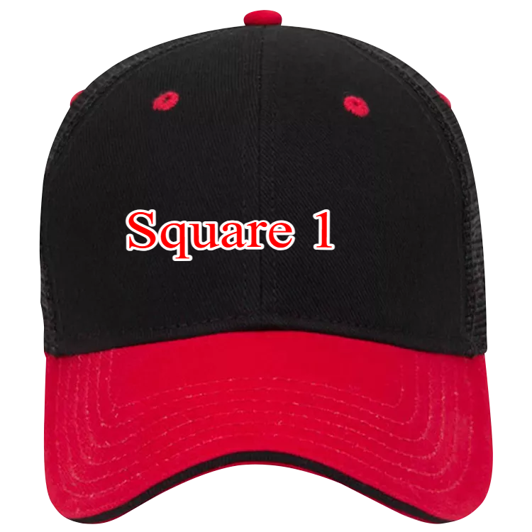 Square 1 Low Pro Sandwich Visor Trucker Otto Cap