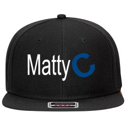 Wool Blend Snapback Flat Bill Hat